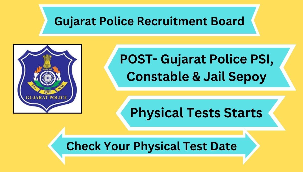 Gujarat Police PSI, Constable & Jail Sepoy 2024 - Taza Highlights